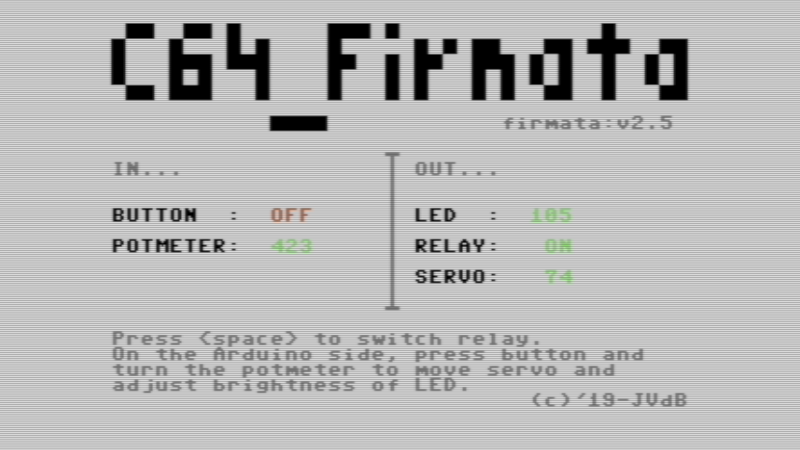 Interface Your C64 With Arduinos Through Firmata | Hackaday