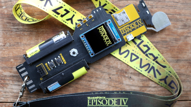 Hands-On: BornHack’s Light Sabre Badge | Hackaday