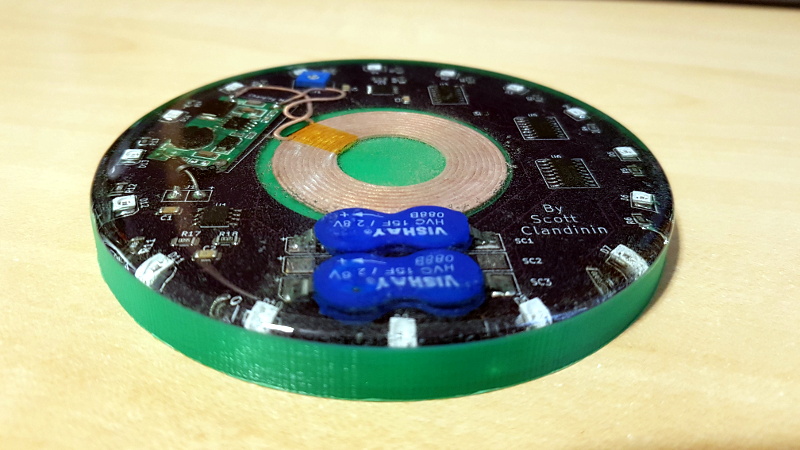 Supercap Drink Coasters Are The Life Of The Party | Hackaday