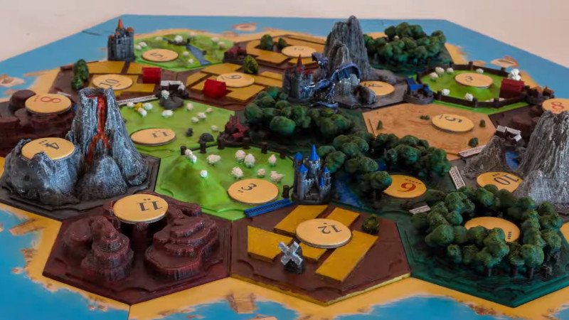 Get Ready For Games Night With 3D Catan | Hackaday