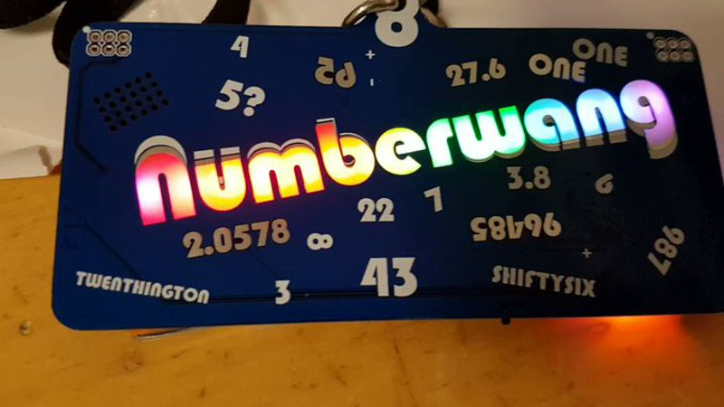 The Numberwang Badge Brought Cheer To CCCamp 2019 | Hackaday