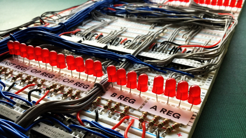 An Arduino Enhances This 7400 CPU | Hackaday