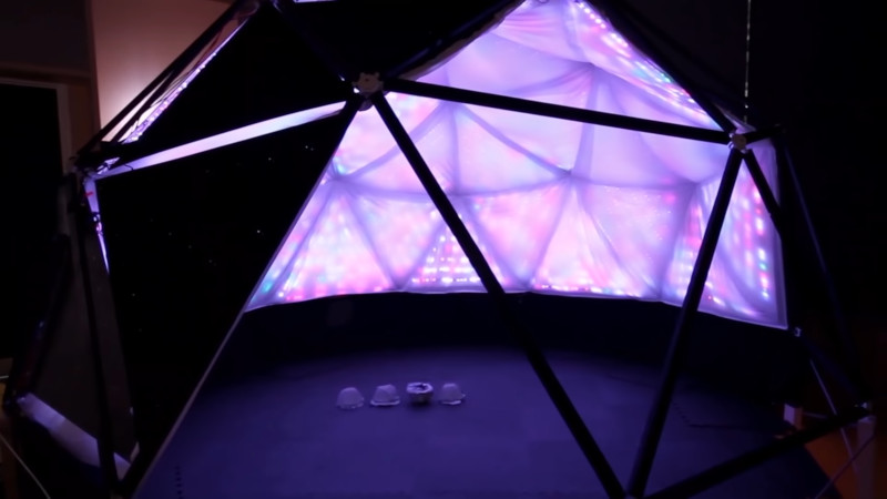 Interactive LED Dome Glows With The Best Of Them | Hackaday