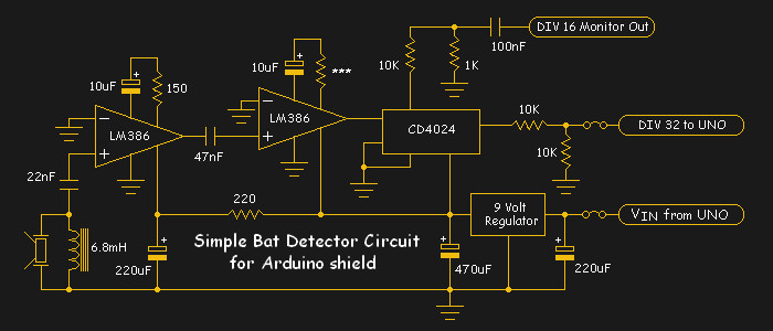 Bat-Detector-Schematic-for-ArduBat-by-Tony-Messina-themed | Hackaday