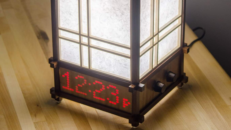 Rise And Shine With This Japanese-Inspired Clock | Hackaday
