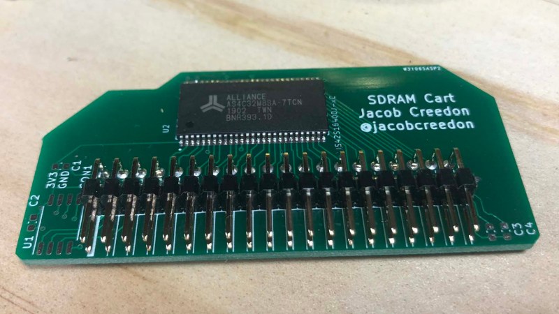 Badge Hacking 2019 14 – SDRAM Cart | Hackaday