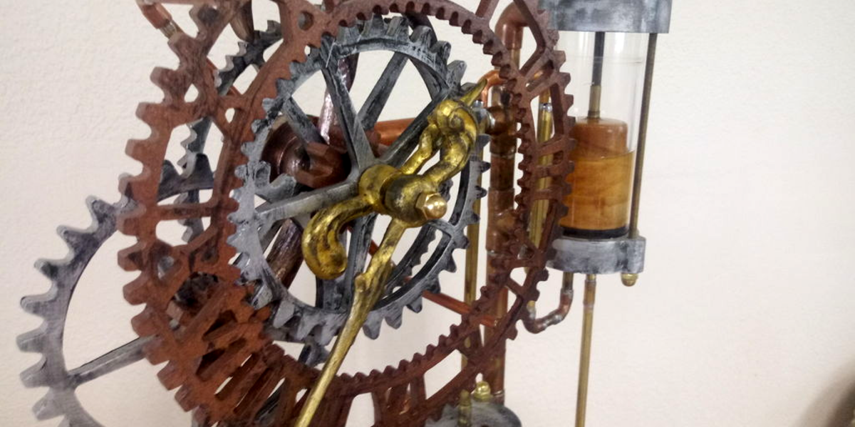 Steampunk Water Thief Clock Steals Attention, Too | Hackaday