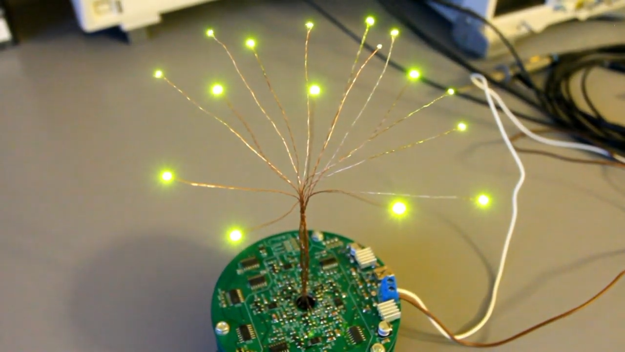 A Tree Of LEDs That Blows Out Like A Candle | Hackaday