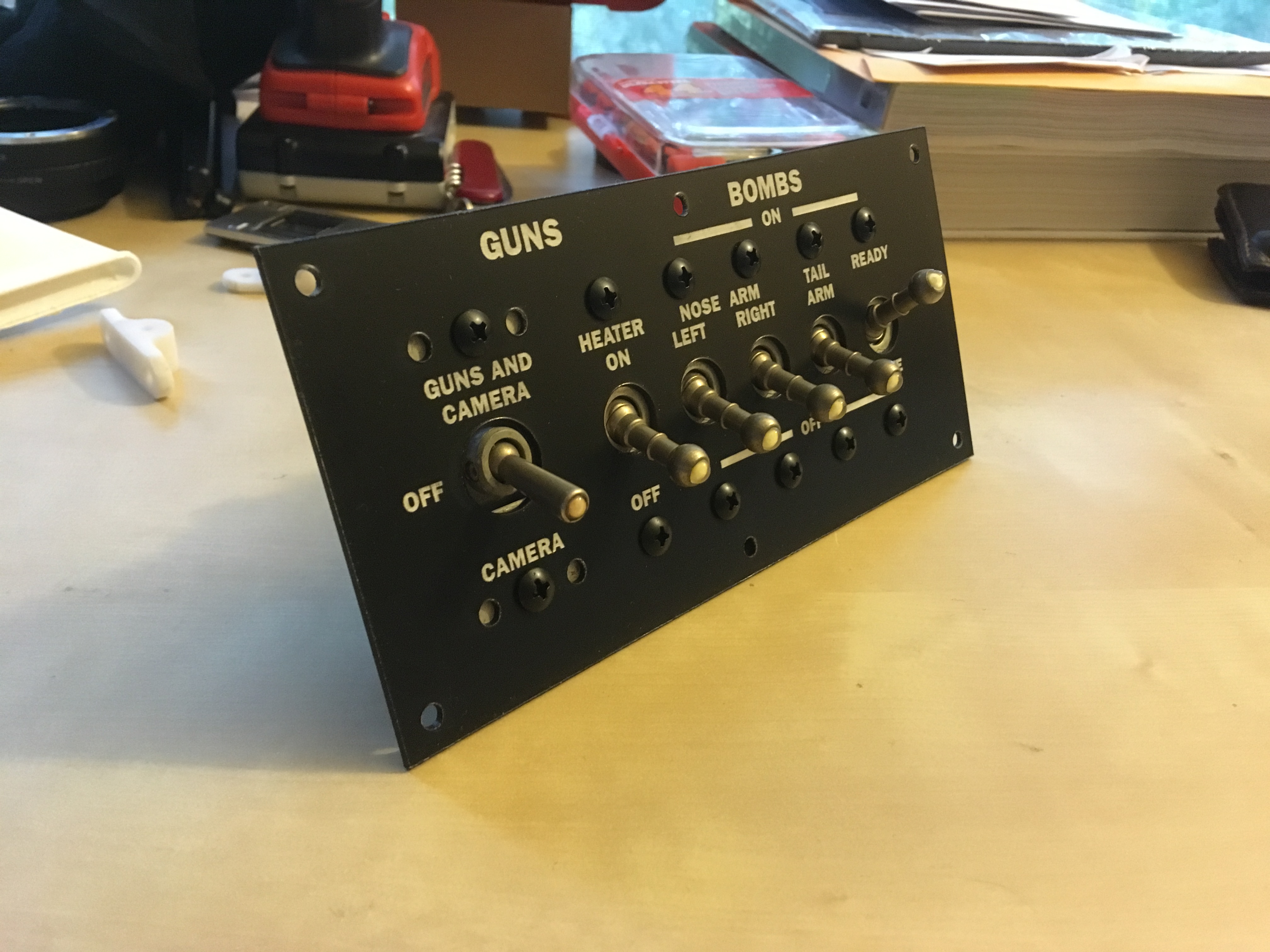 Panel Made With Laser-cut Plastic And Original Switches | Hackaday