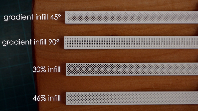 Gradient Infill Puts More Plastic Where You Want It | Hackaday