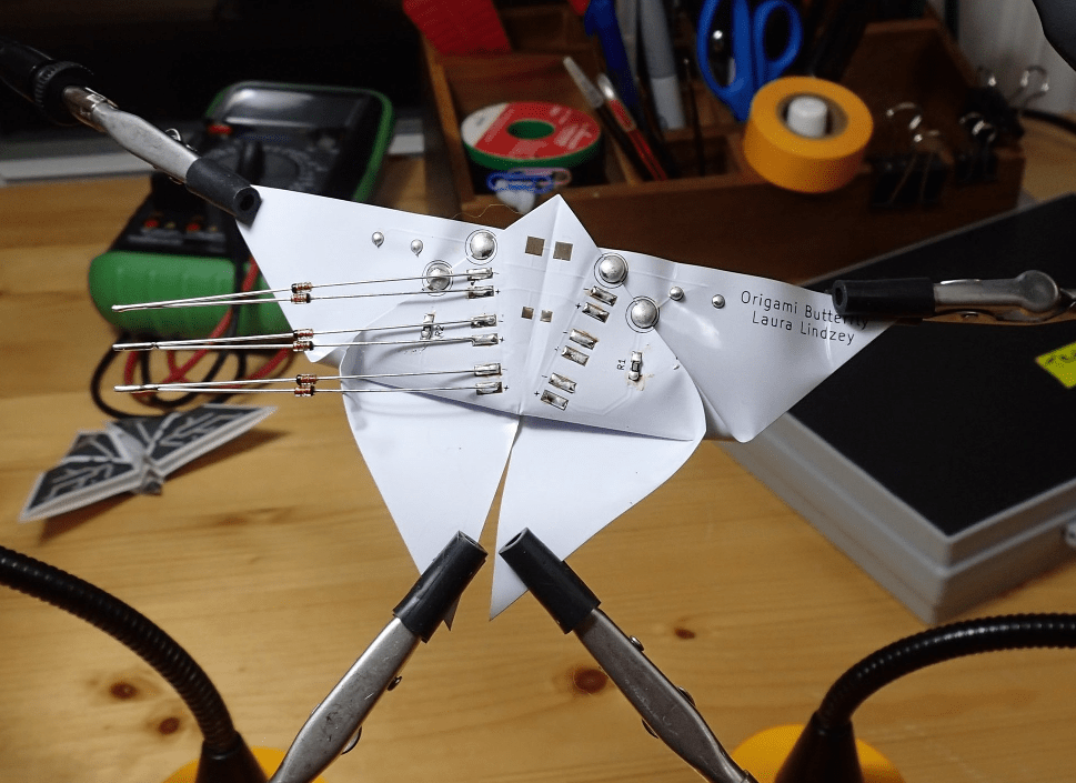 Origami Butterfly: A Flex PCB Adventure Unfolds | Hackaday