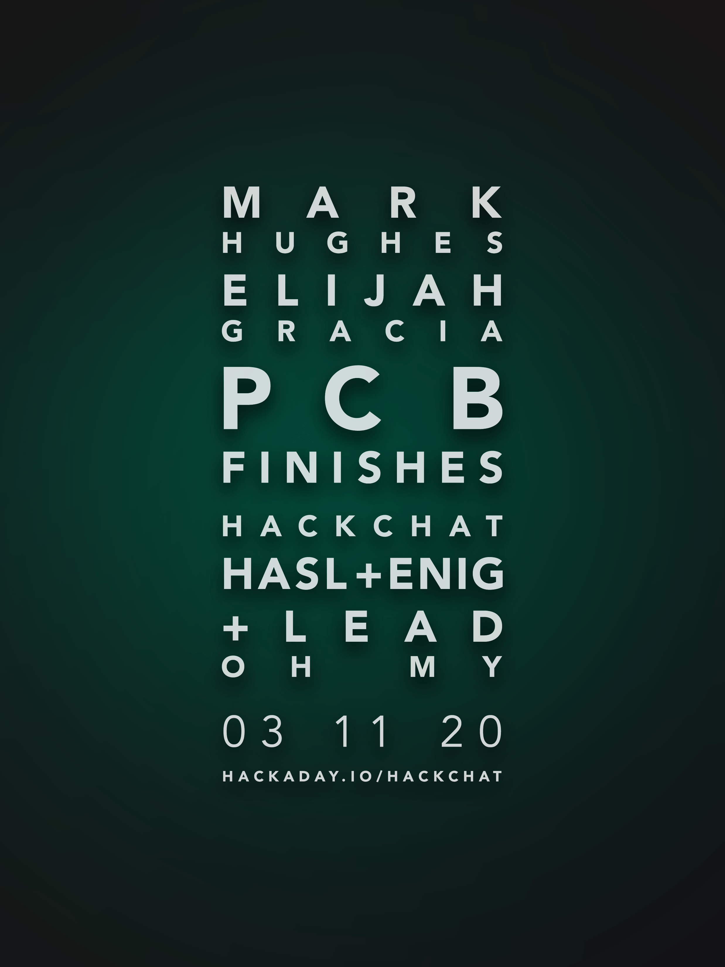 PCB Finishes Hack Chat | Hackaday