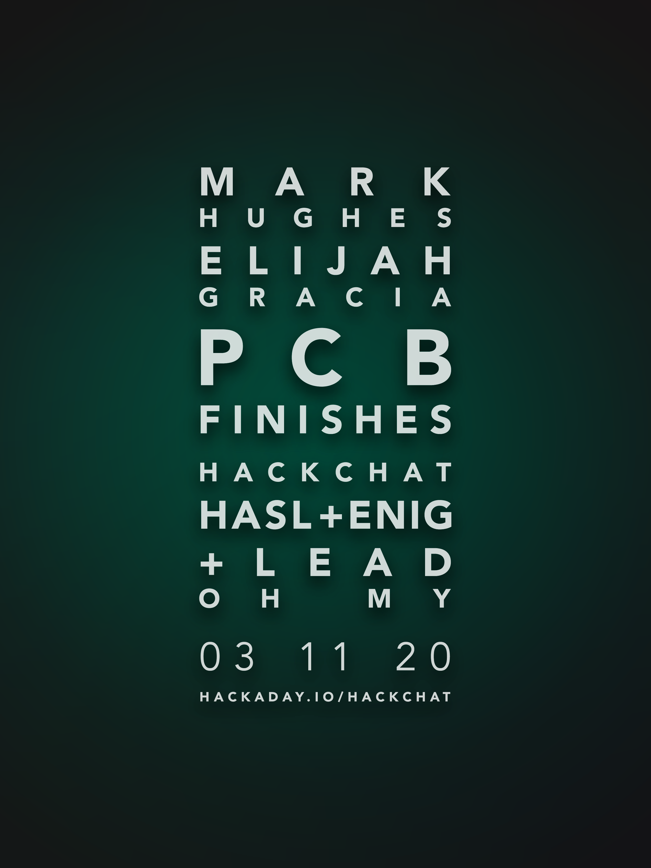 PCB Finishes Hack Chat | Hackaday