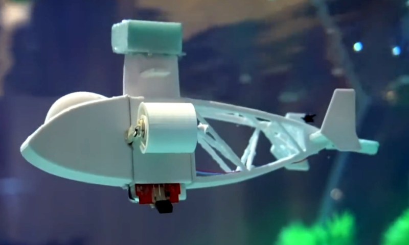 Mini RC Helicopter Becomes Even Smaller Submarine | Hackaday