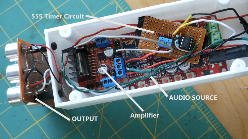 Ultrasonic Sound Gun Precisely Aims Your Music | Hackaday