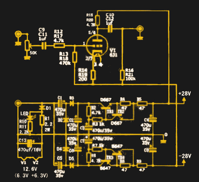 6j1-amp-schematic | Hackaday