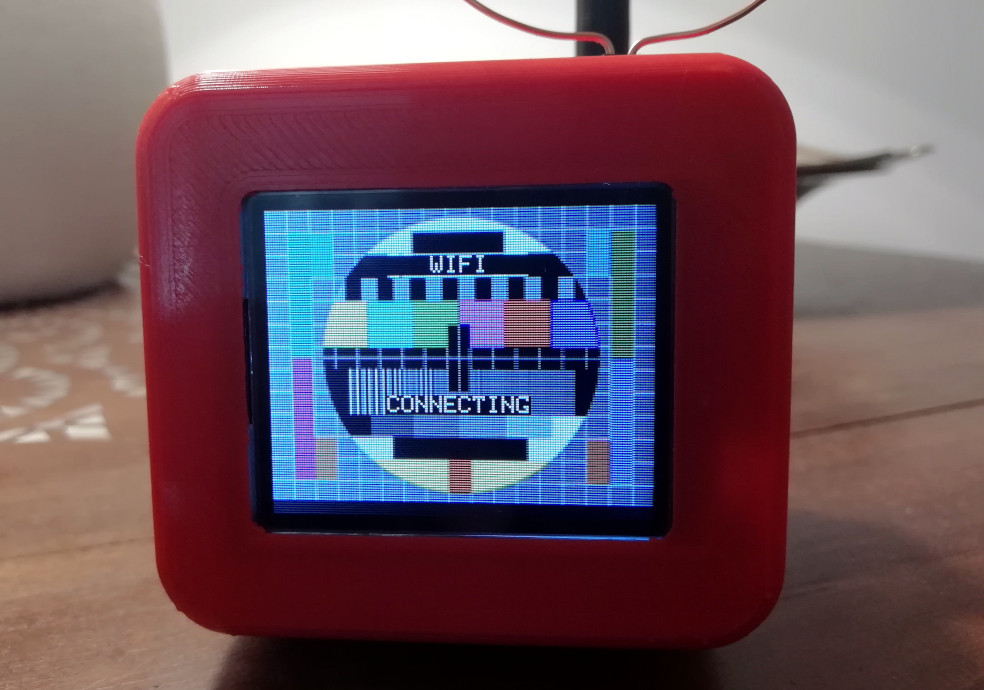 3D Printed ESP8266 TV Is A Blast From The Past | Hackaday