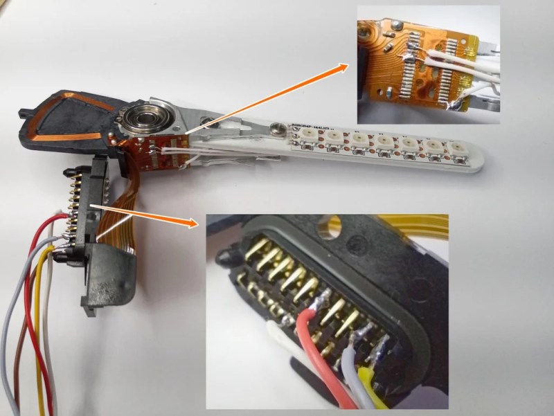 Abused Hard Drive Becomes POV Clock | Hackaday