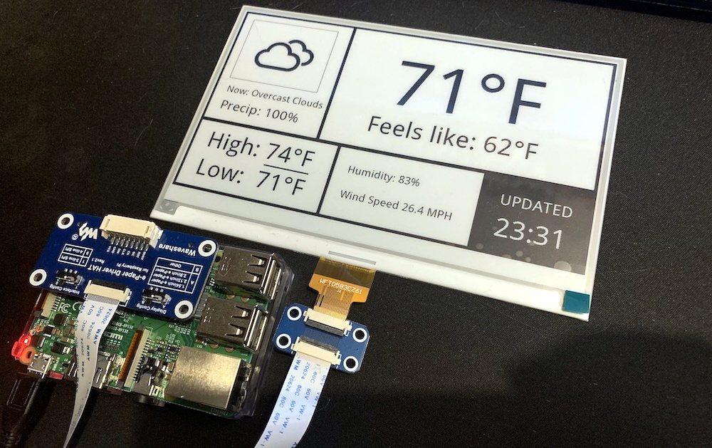E-Paper Weather Display Is A Great Base To Build From | Hackaday