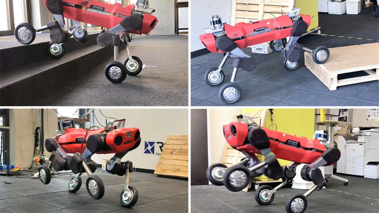 Legged Robots Put On Wheels And Skate Away | Hackaday