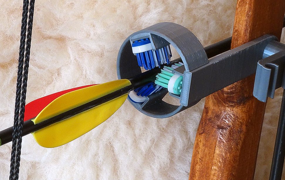 Slick DIY Compound Bow Uses Coiled Springs, Toothbrush Heads | Hackaday