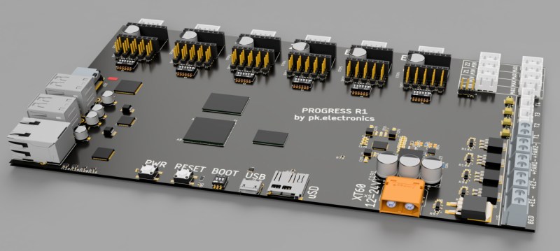 3D Printer Control Board Packs A Raspberry Pi Compute Module 4 | Hackaday