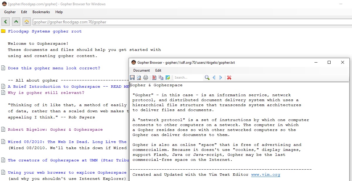 Gopher, The Competing Standard To WWW In The ’90s Is Still Worth Checking Out | Hackaday