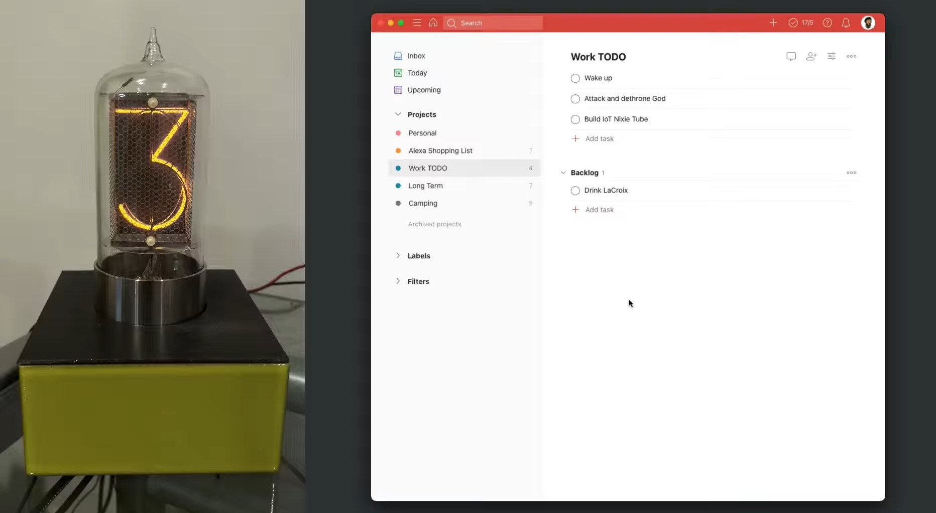 Nixie To-do List | Hackaday