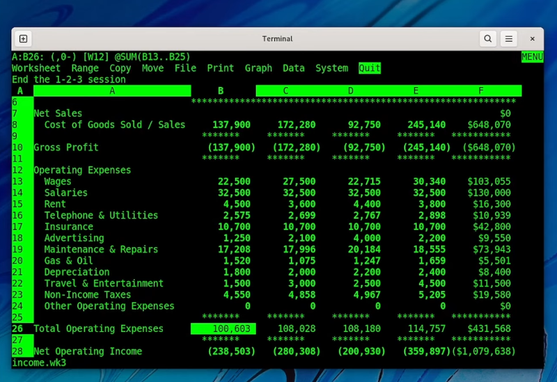 Lotus 123 For Linux Is Like A Digital Treasure Hunt Hackaday Lotus 123 For Linux Is Like A Digital Treasure Hunt Hackaday