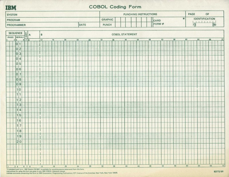 Making The Case For COBOL | Hackaday