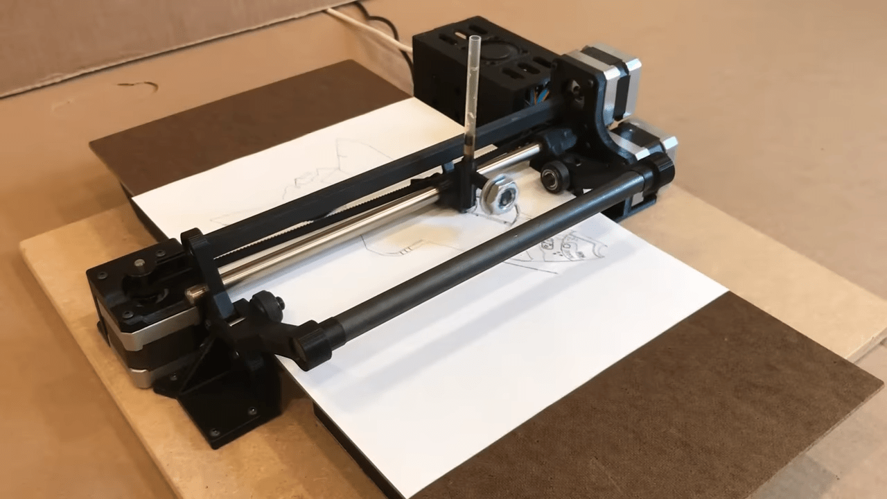 This Arduino Pen Plotter Is Built For Speed Hackaday Up My Tech 9842