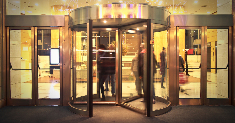 Revolving Doors Aren’t Just Annoying, They’re Energy Saving Too | Hackaday