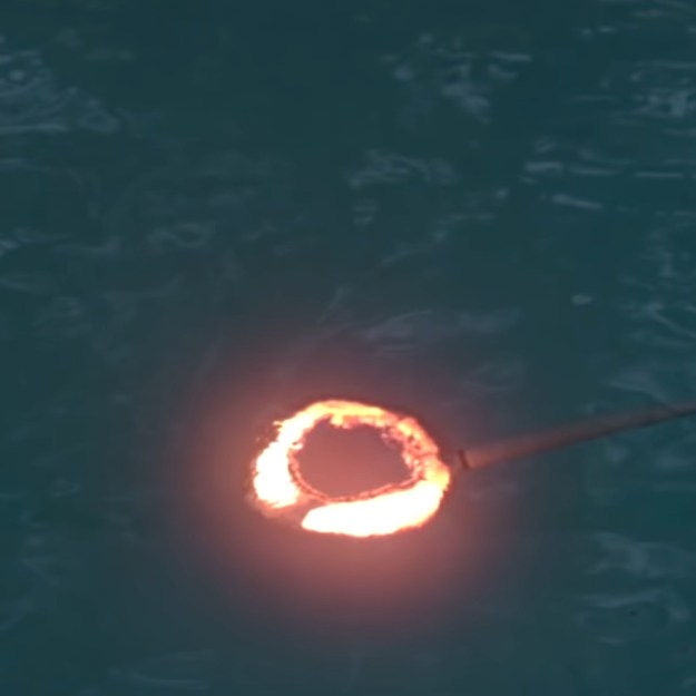 Love Is a Burning Flame, and So Is This Underwater Burning Ring of Fire