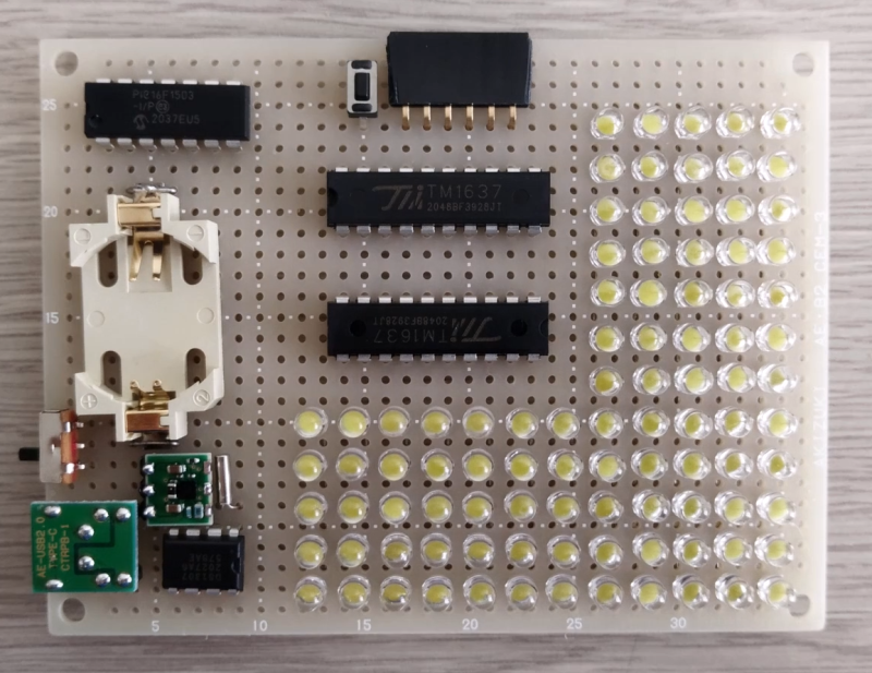 LED Clock Uses Micro QR Codes To Show The Time | Hackaday