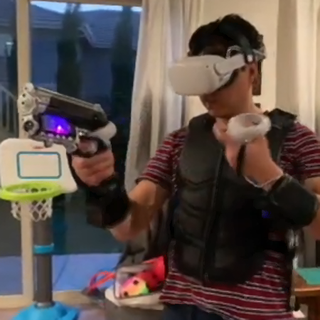 DIY Haptic-Enabled VR Gun Hits All The Targets | Hackaday