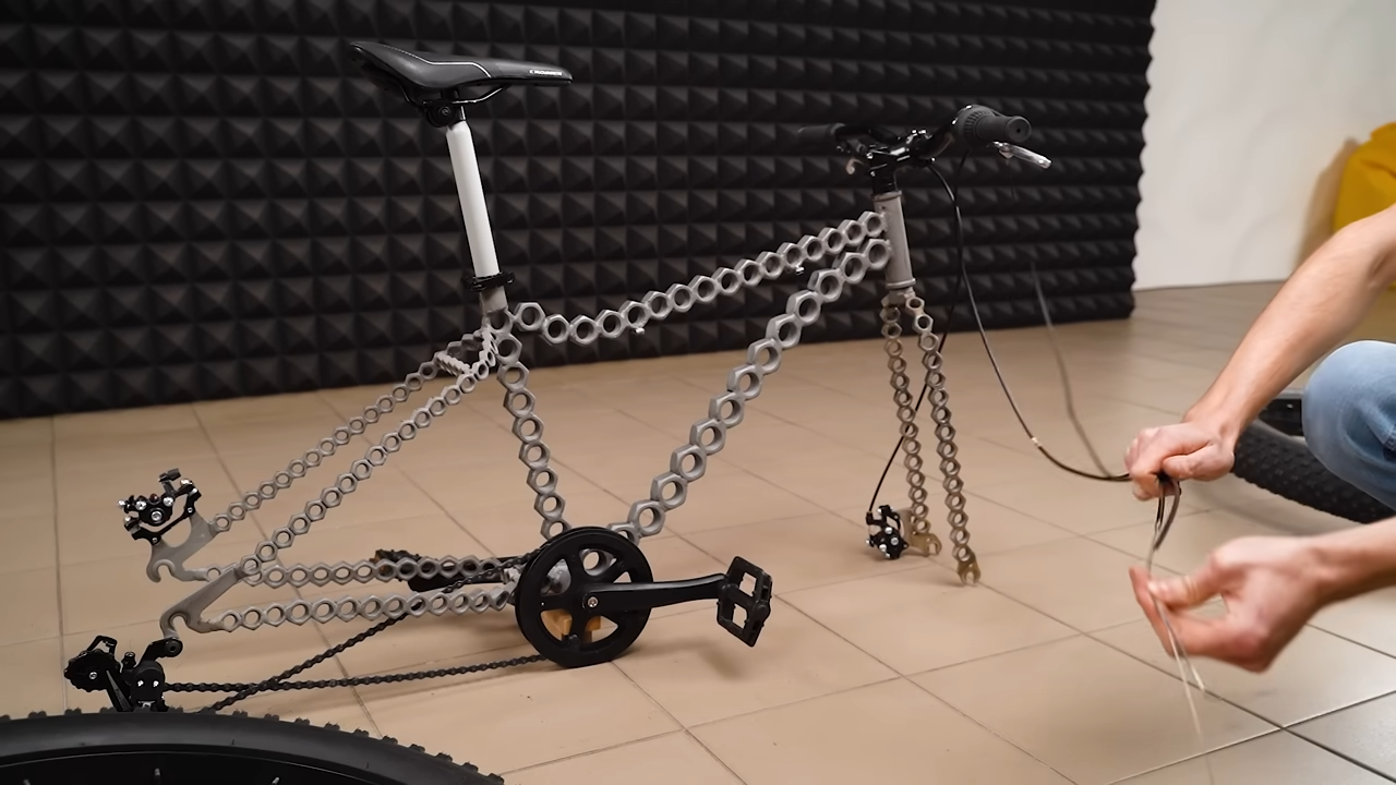 Crazy Bike Frame Made Out Of 147 Nuts | Hackaday