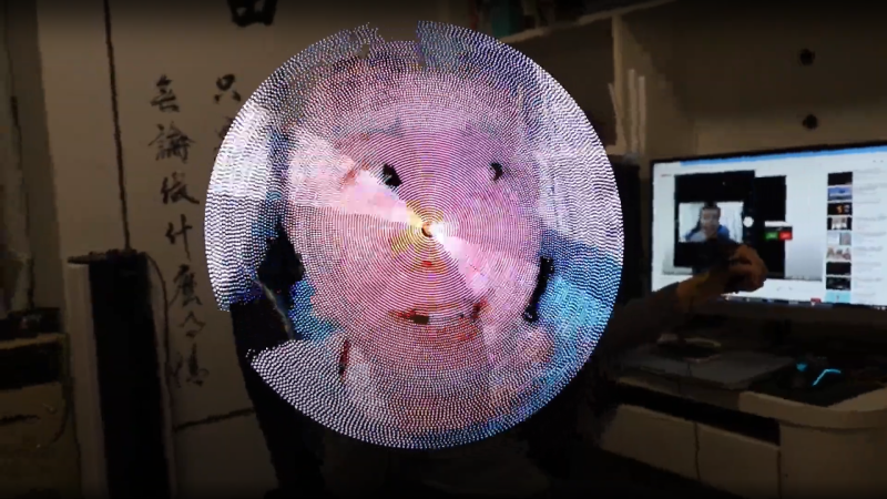 Tidy POV Display Using The ESP32 | Hackaday