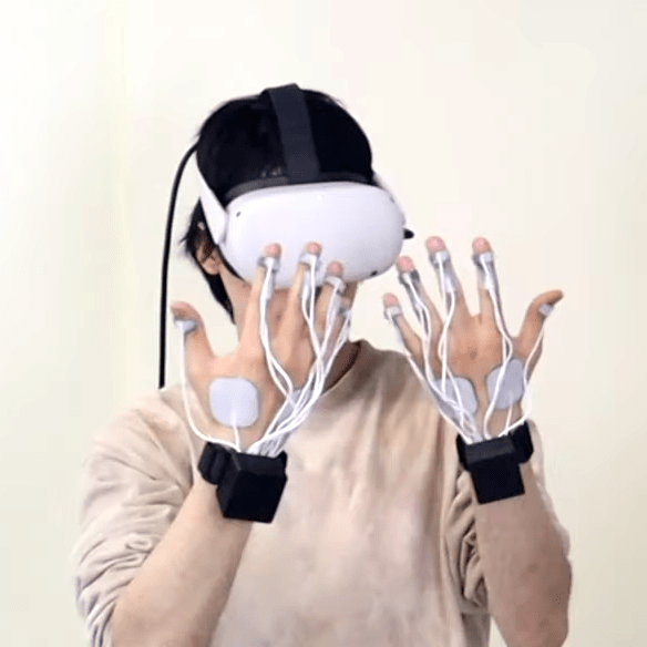Tactile Feedback In VR, No Cumbersome Gloves Or Motors Required | Hackaday