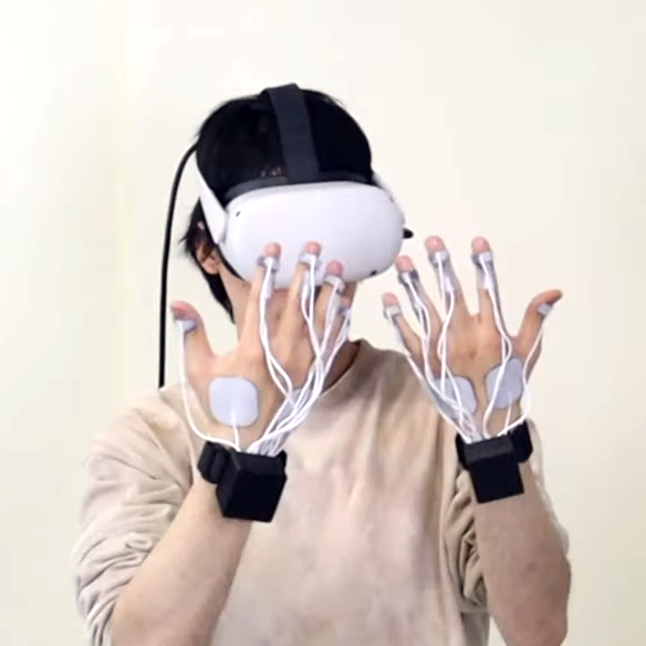 Tactile Feedback In VR, No Cumbersome Gloves Or Motors Required | Hackaday