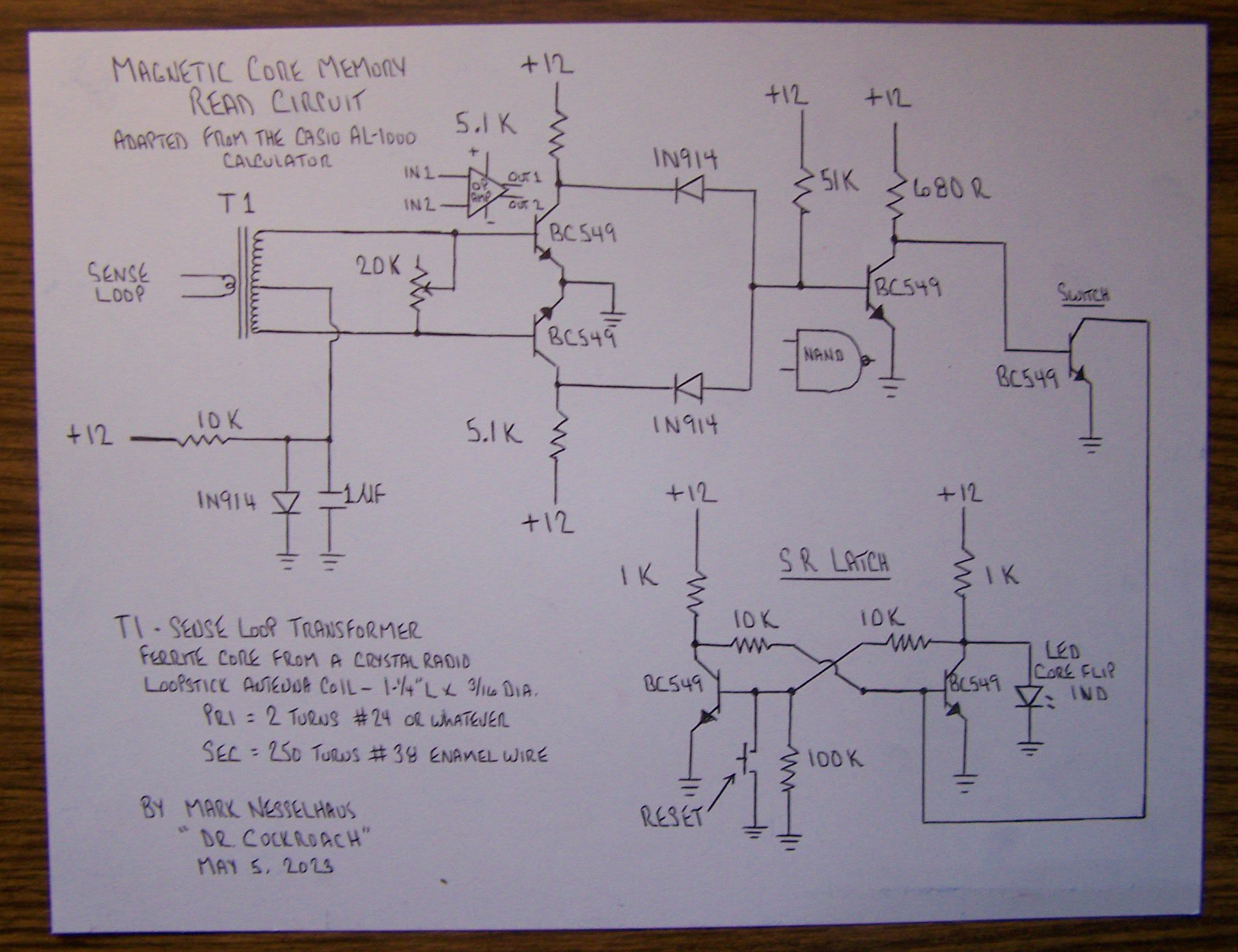 Op Amp Contest: Magnetic Core Memory The Dr Cockroach Way | Hackaday