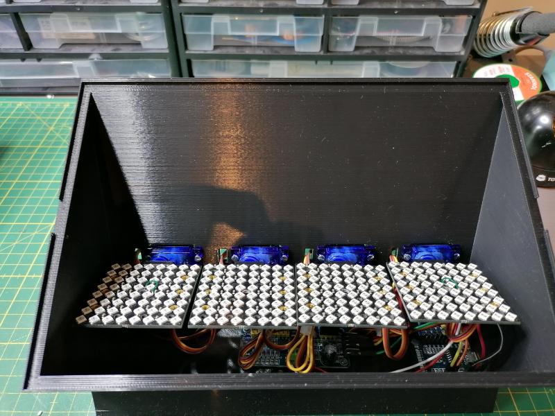 Clever Optics Make Clock’s Digits Float In Space | Hackaday