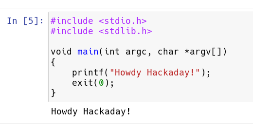 Linux Fu: C On Jupyter | Hackaday