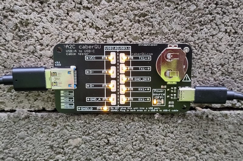 USB-C Cable Tester Is Compact And Affordable | Hackaday