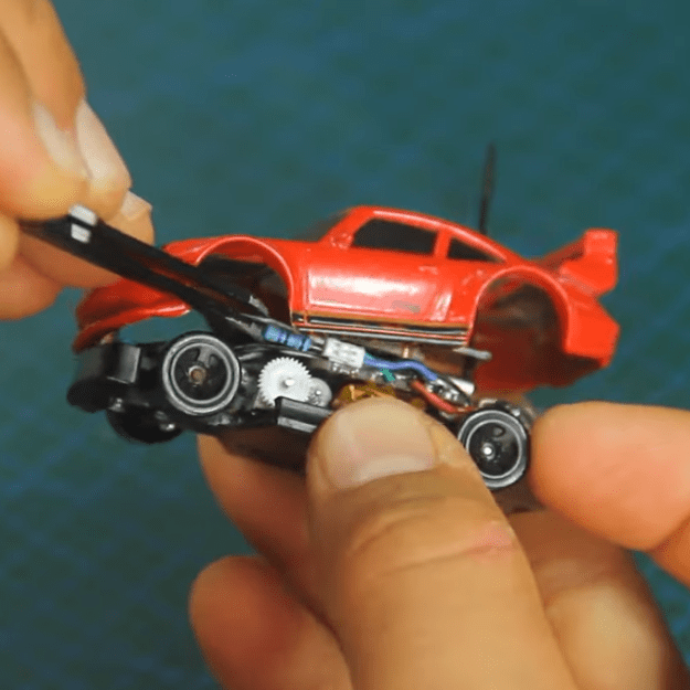 Hot Wheel Car Becomes 1/64 Scale Micro RC Car, Complete With Camera