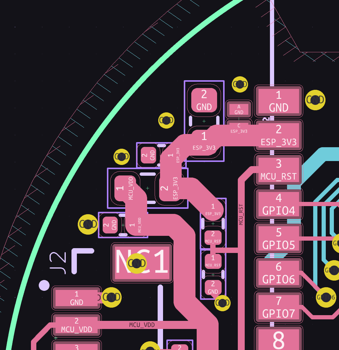 PCB Design Review: ESP32-S3 Round LCD Board | Hackaday