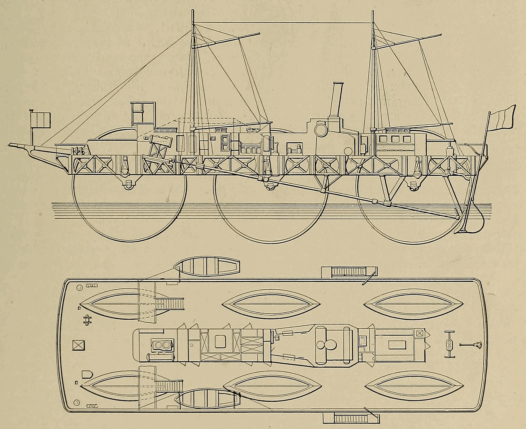 The Roller Ship Was Not An Effective Way To Cross The High Seas | Hackaday