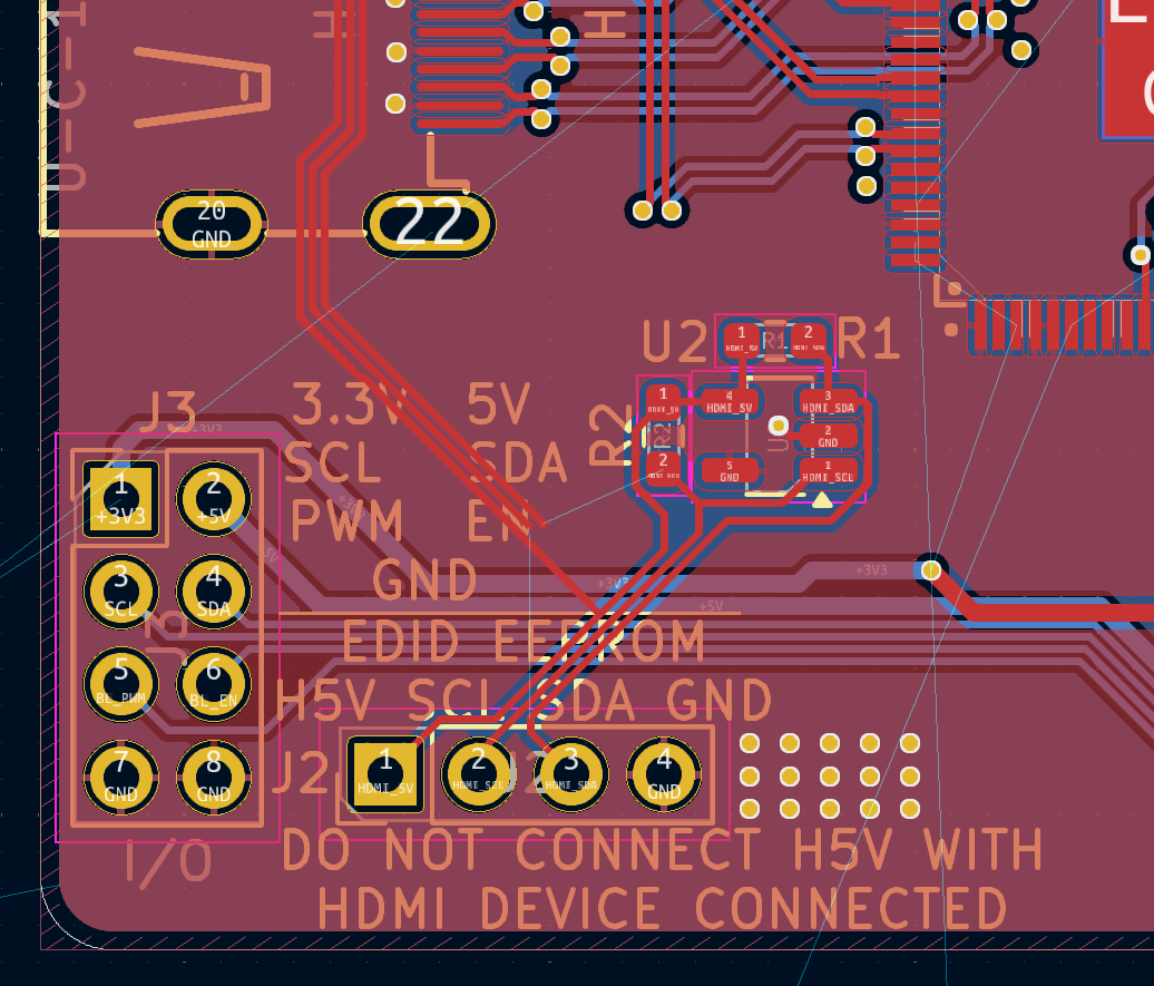 PCB Design Review: HDMI To LVDS Sony Vaio LCD Devboard | Hackaday