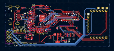 PCB Design Review: HDMI To LVDS Sony Vaio LCD Devboard | Hackaday