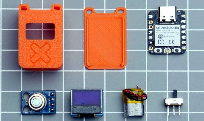 Building An IR Thermometer That Fits On Your Keychain | Hackaday