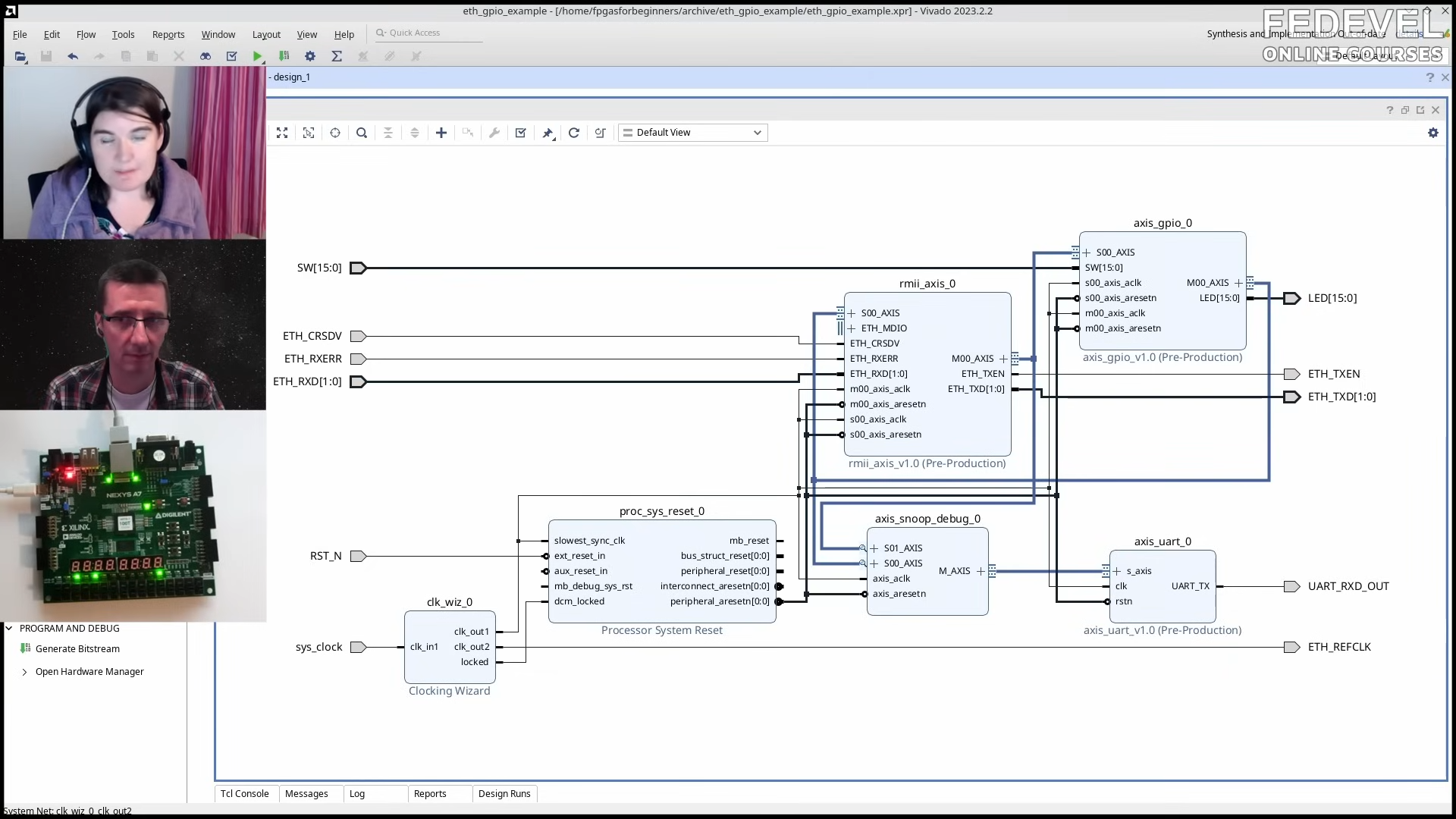 How To Do Ethernet In FPGA – Easy Tutorial 1-24 Screenshot | Hackaday